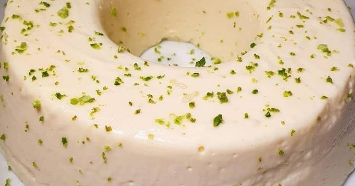 Pudim de limão fácil e rápido, fica pronto em minutos sem ovos e forno ...
