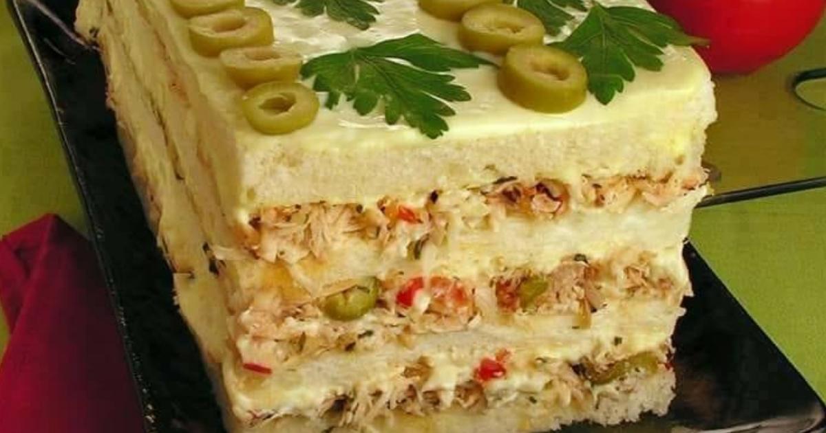 Torta fria de frango fácil de fazer com esse toque que faz toda a ...