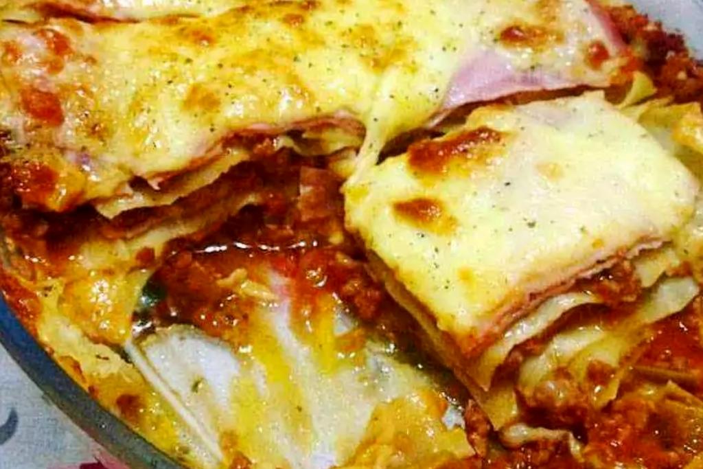 Lasanha de carne moída com massa pronta, para domingos felizes - Água ...